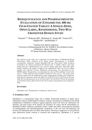 Pharmacokinetic Evaluation of Amlodipine Tablet Compared with Norvask ...