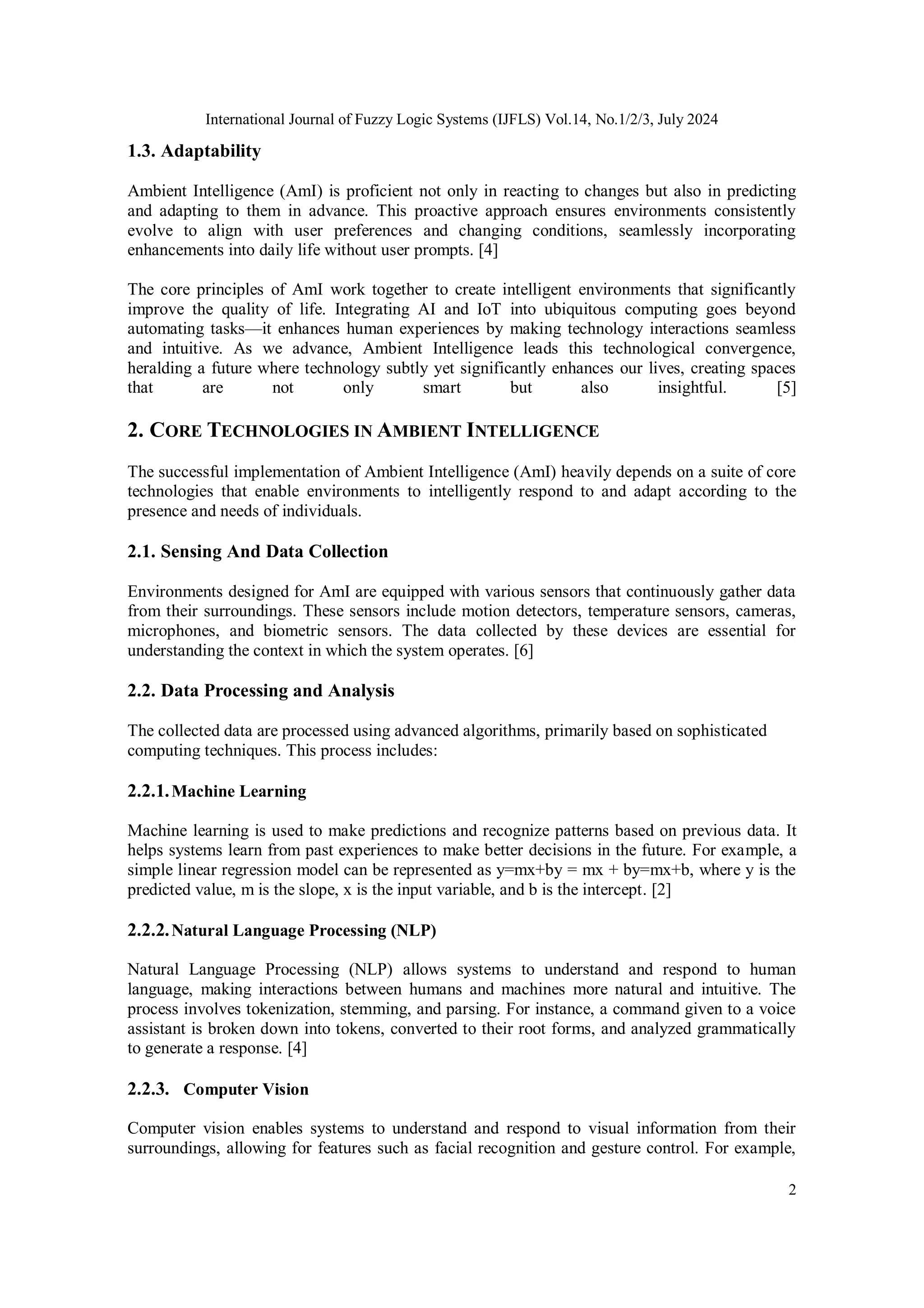 Enhancing Everyday Interactions: The Future of Ambient Intelligence | PDF