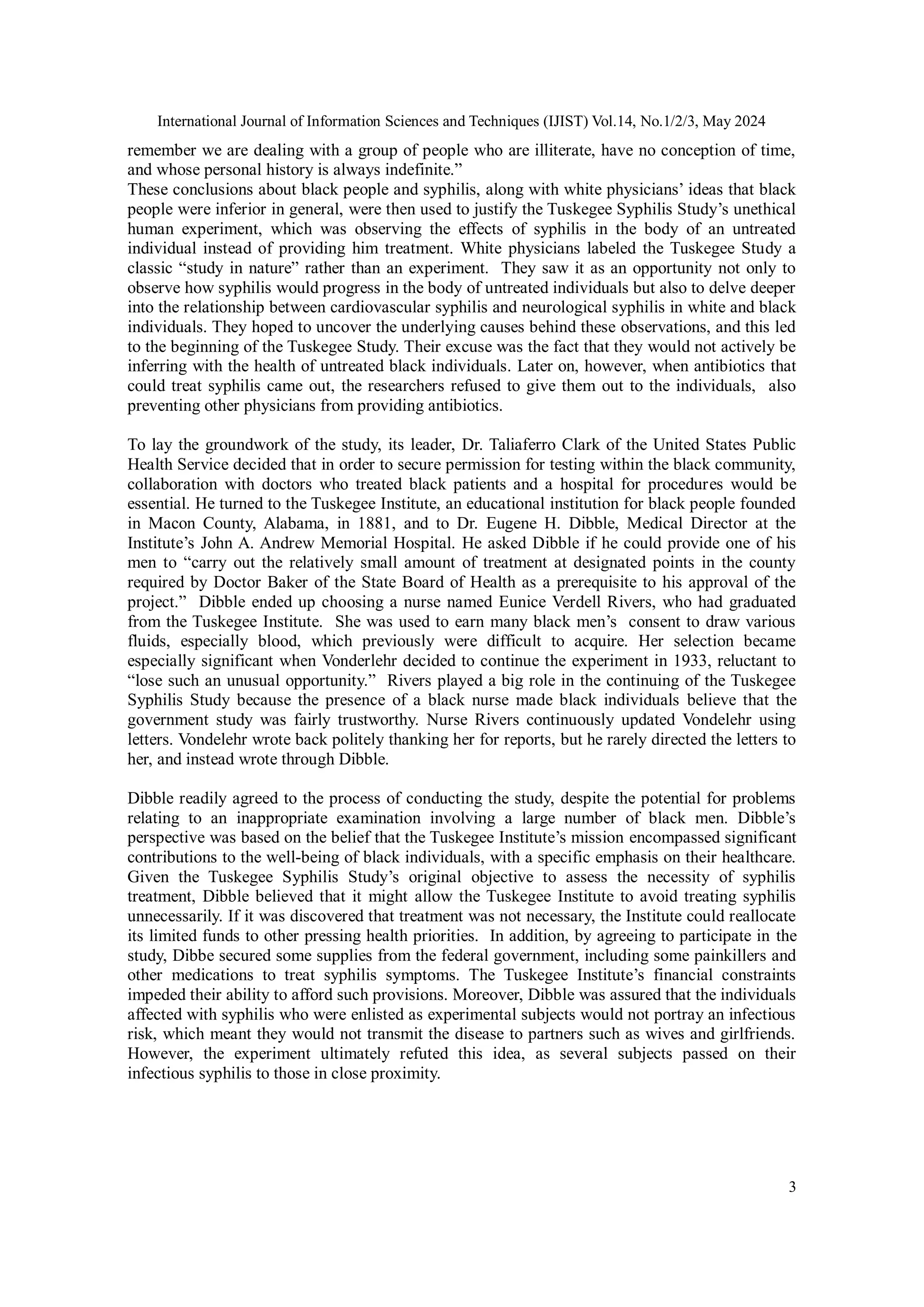 DECEPTION AND RACISM IN THE TUSKEGEE SYPHILIS STUDY | PDF