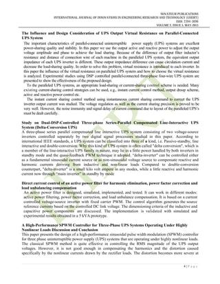 A High-Performance SPWM Controller for Three-Phase UPS Systems Operating Under Highly Nonlinear ...