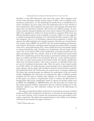 Evaluating Prompt-Learning-Based API Review Classification Through Pre ...