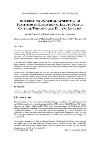 Integrating Universal Generative AI Platforms in Educational Labs to Foster Critical Thinking ...