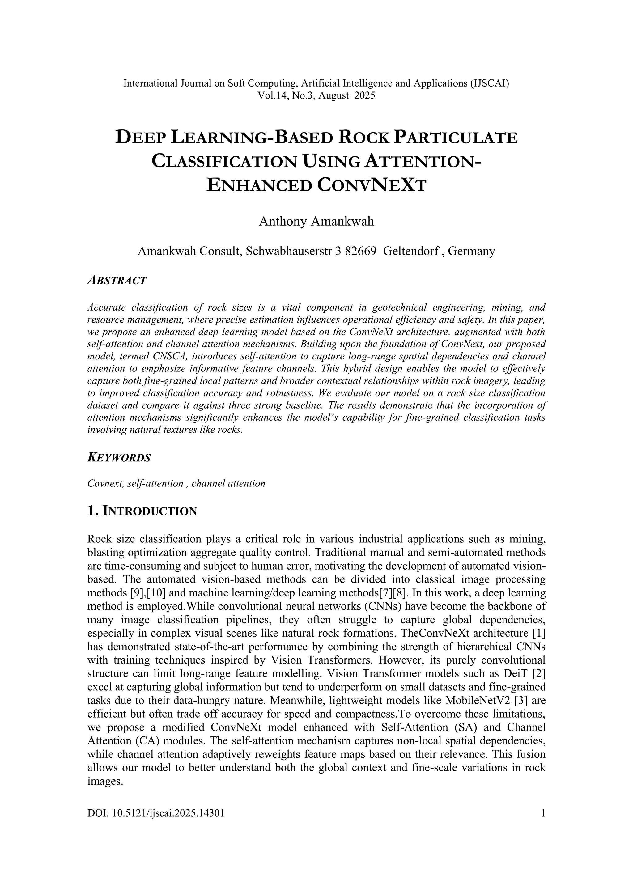 Deep Learning-Based Rock Particulate Classification using Attention ...