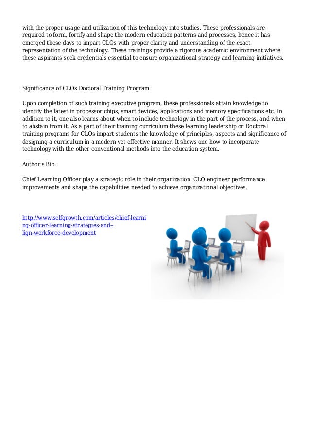 Chief Learning Officer - Learning Strategies and Align Workforce ...