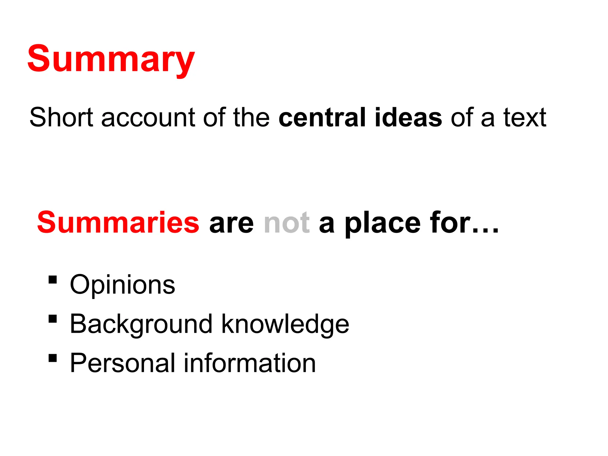 SUMMARIZING TEXT GRADE 11 English for Academic and Professional ...