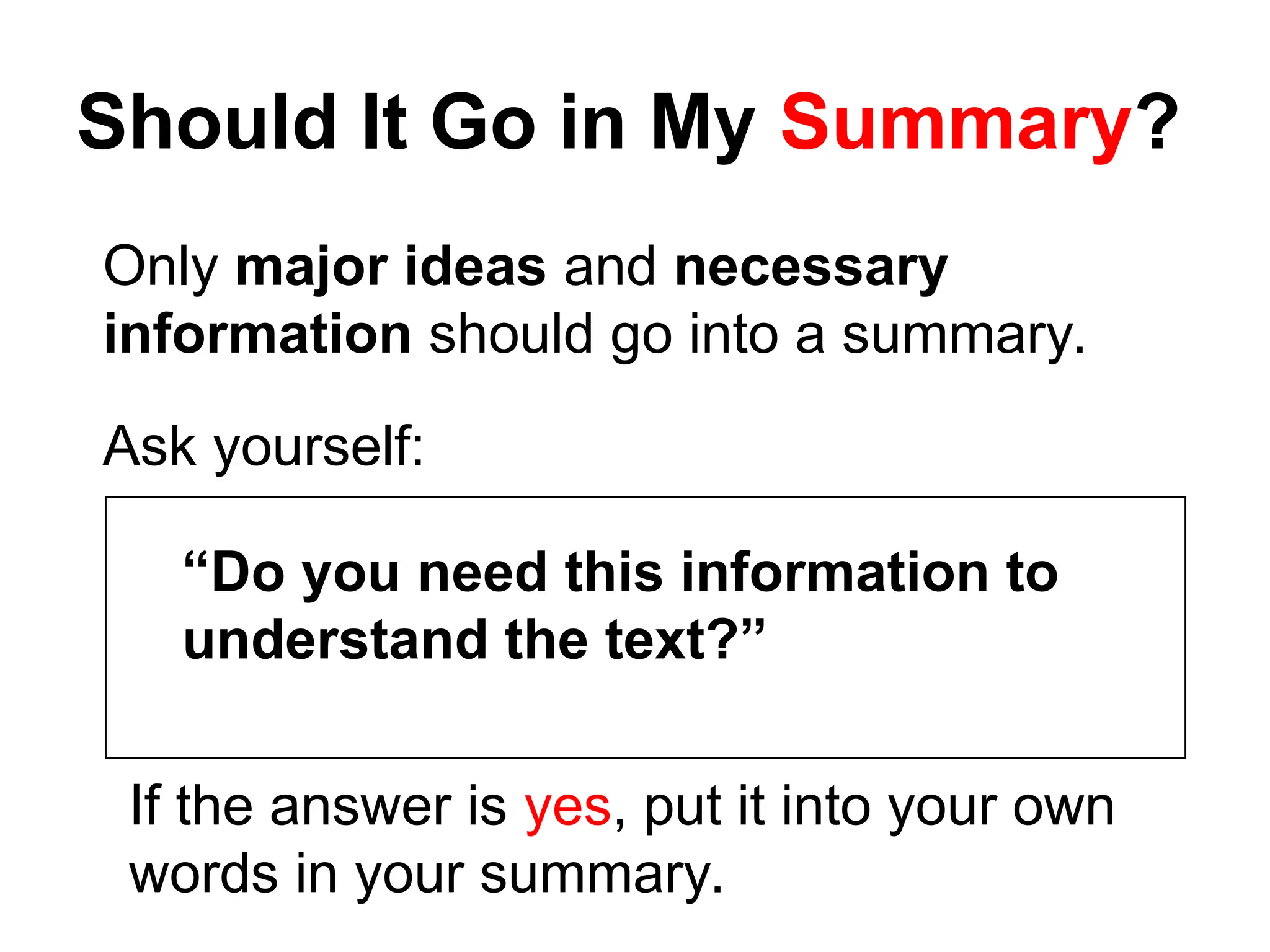 SUMMARIZING TEXT GRADE 11 English for Academic and Professional ...