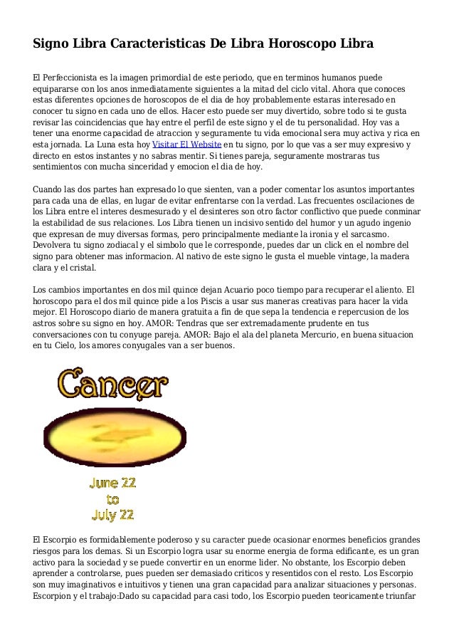 Como Es Una Persona De Signo Libra - Leer un Libro