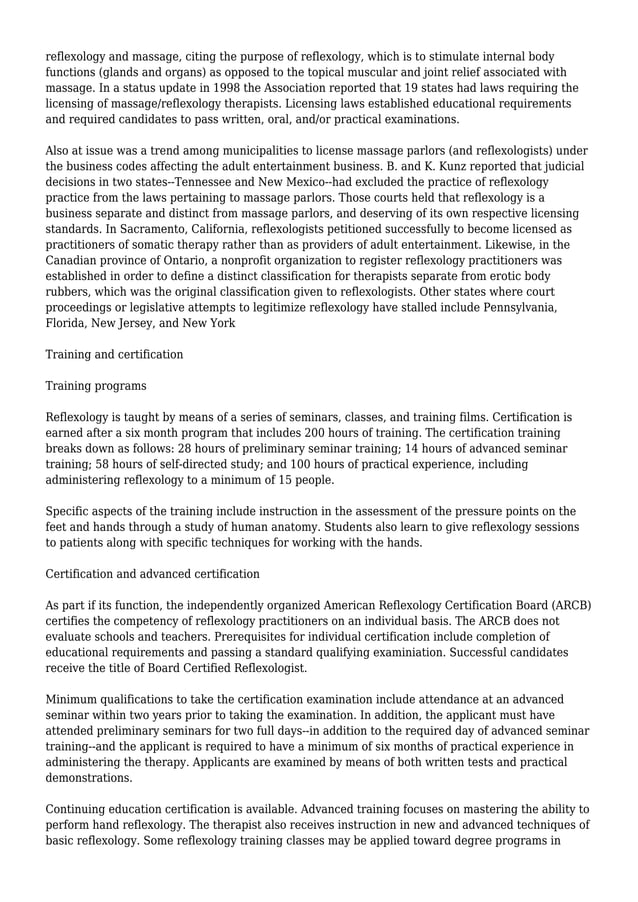 What is reflexology? | Answerbag | PDF | Free Download