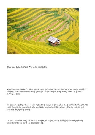 Cung dường phượt 3 miền mua thu nay | PDF