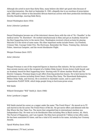 List of Famous African-Americans | PDF