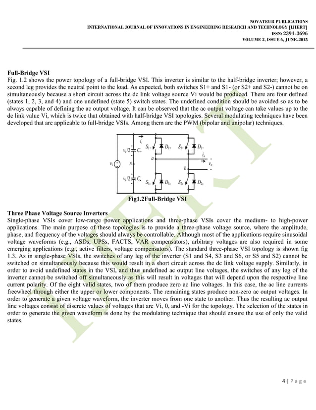 SIMULATION STUDY OF QZSI Z-SOURCE INVERTER FOR RESISTIVE AND INDUCTIVE LOAD | PDF