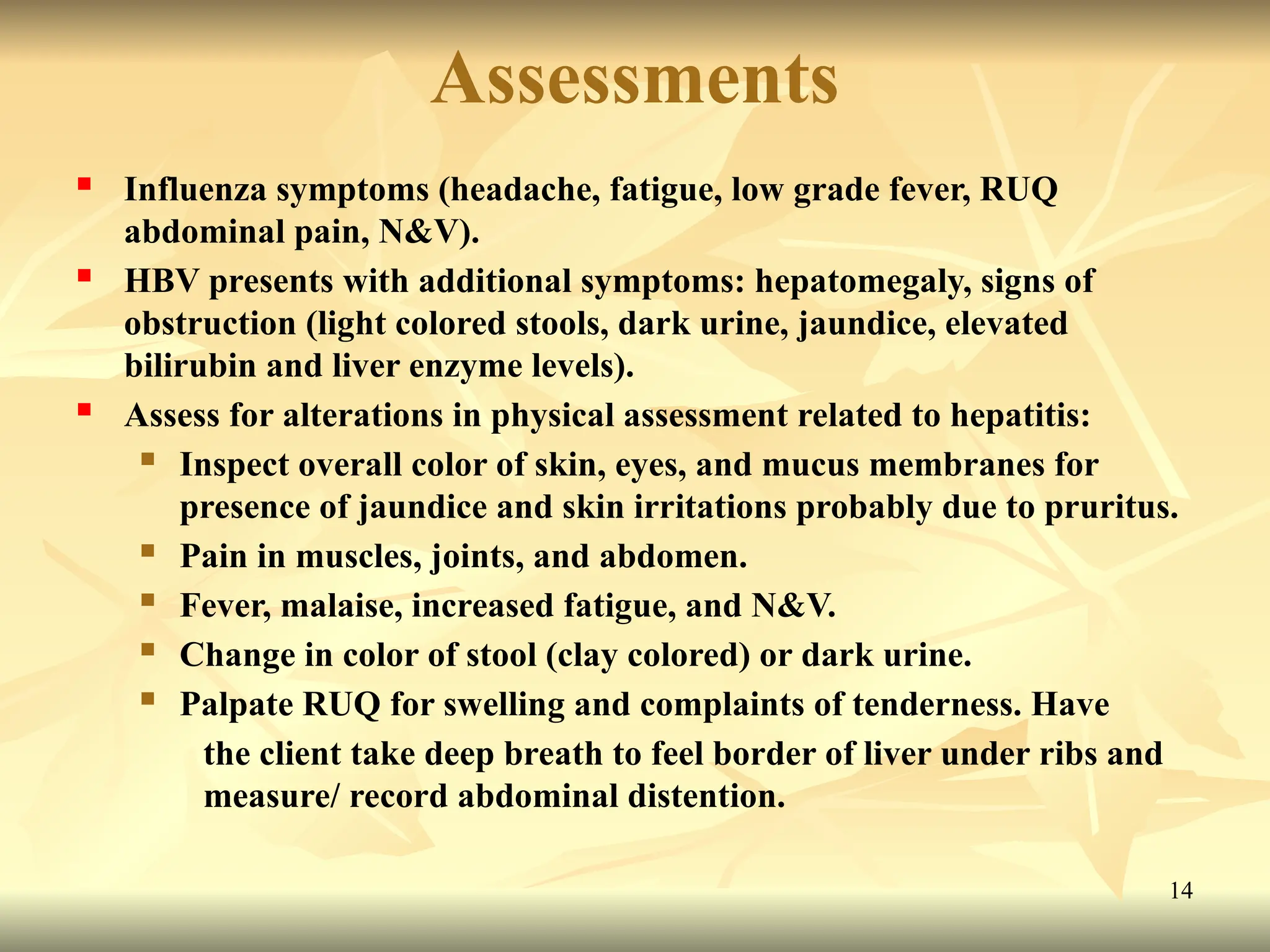 Assessment and Management of Hepatic disorders | PPT