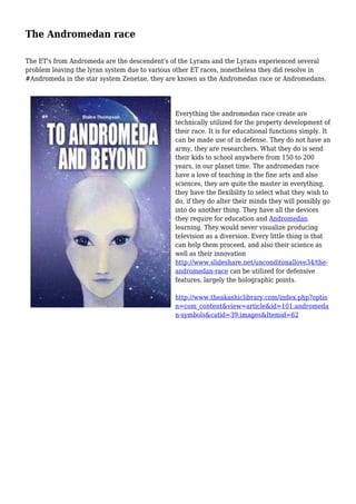 The Andromedan race | PDF
