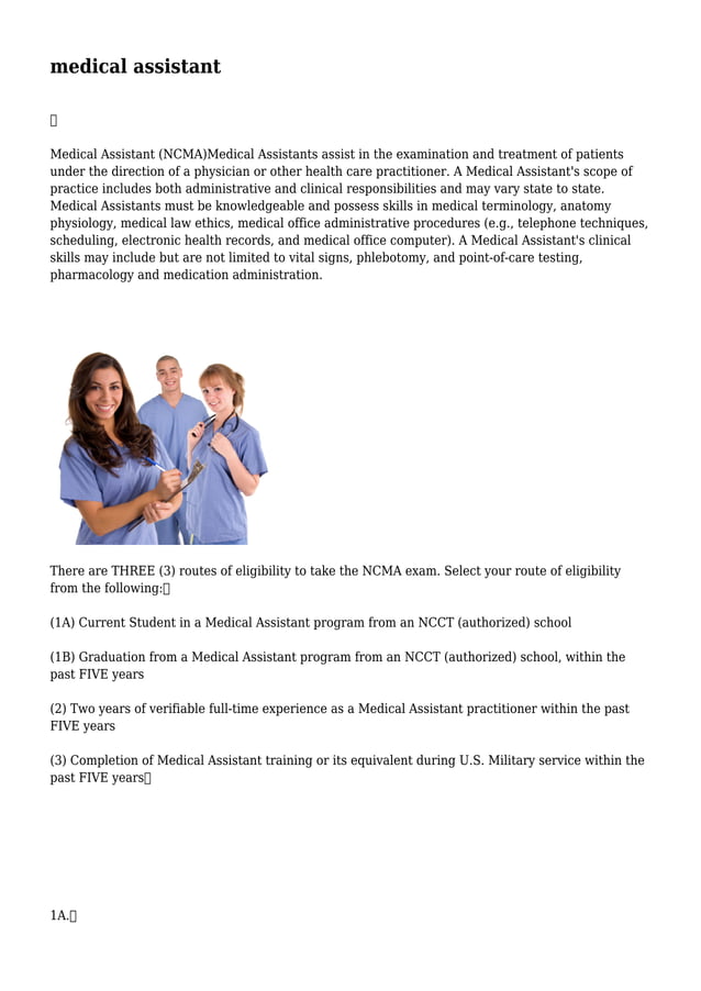 medical assistant | PDF