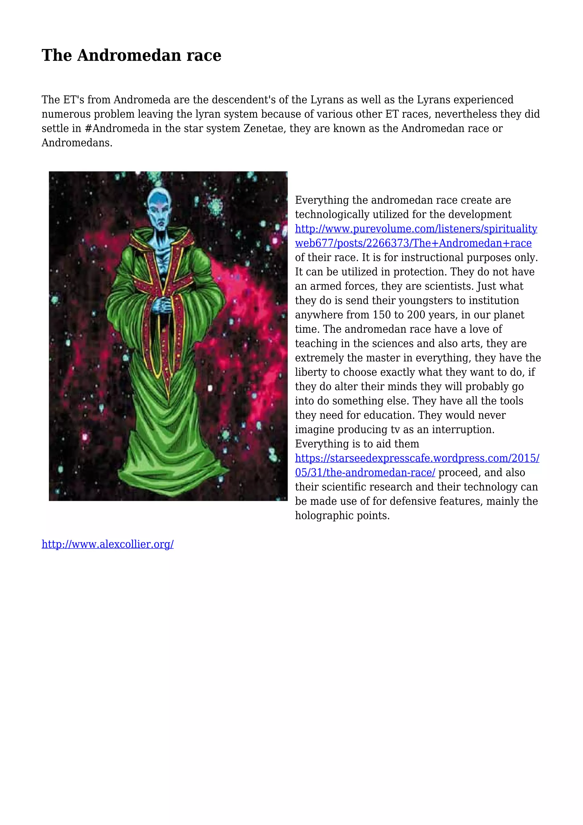 The Andromedan race | PDF