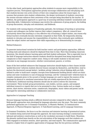 Introduction To Teaching Methods | PDF