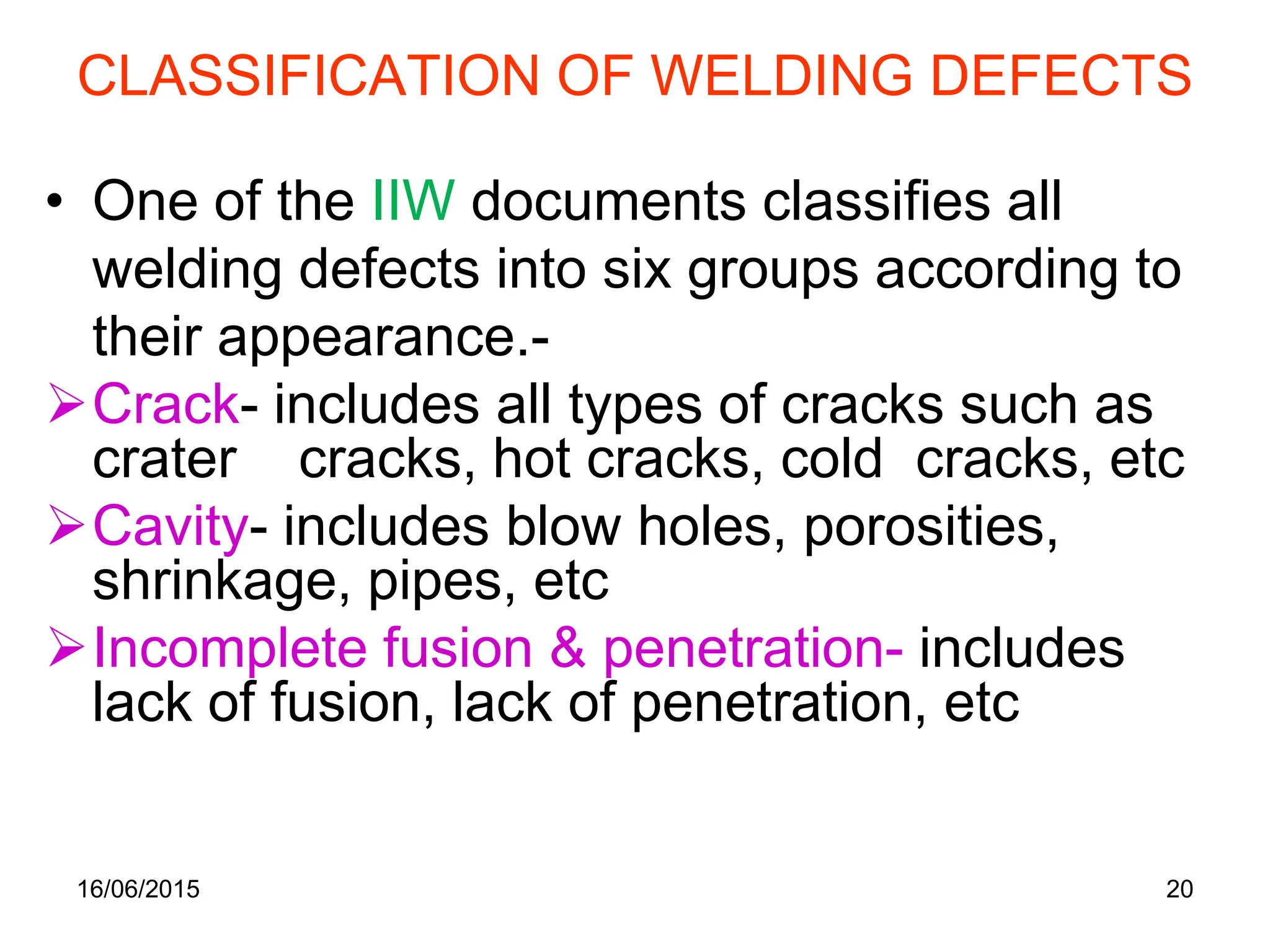 TYPES OF WELDING DEFECTS AND HOW TO PREVENT | PDF