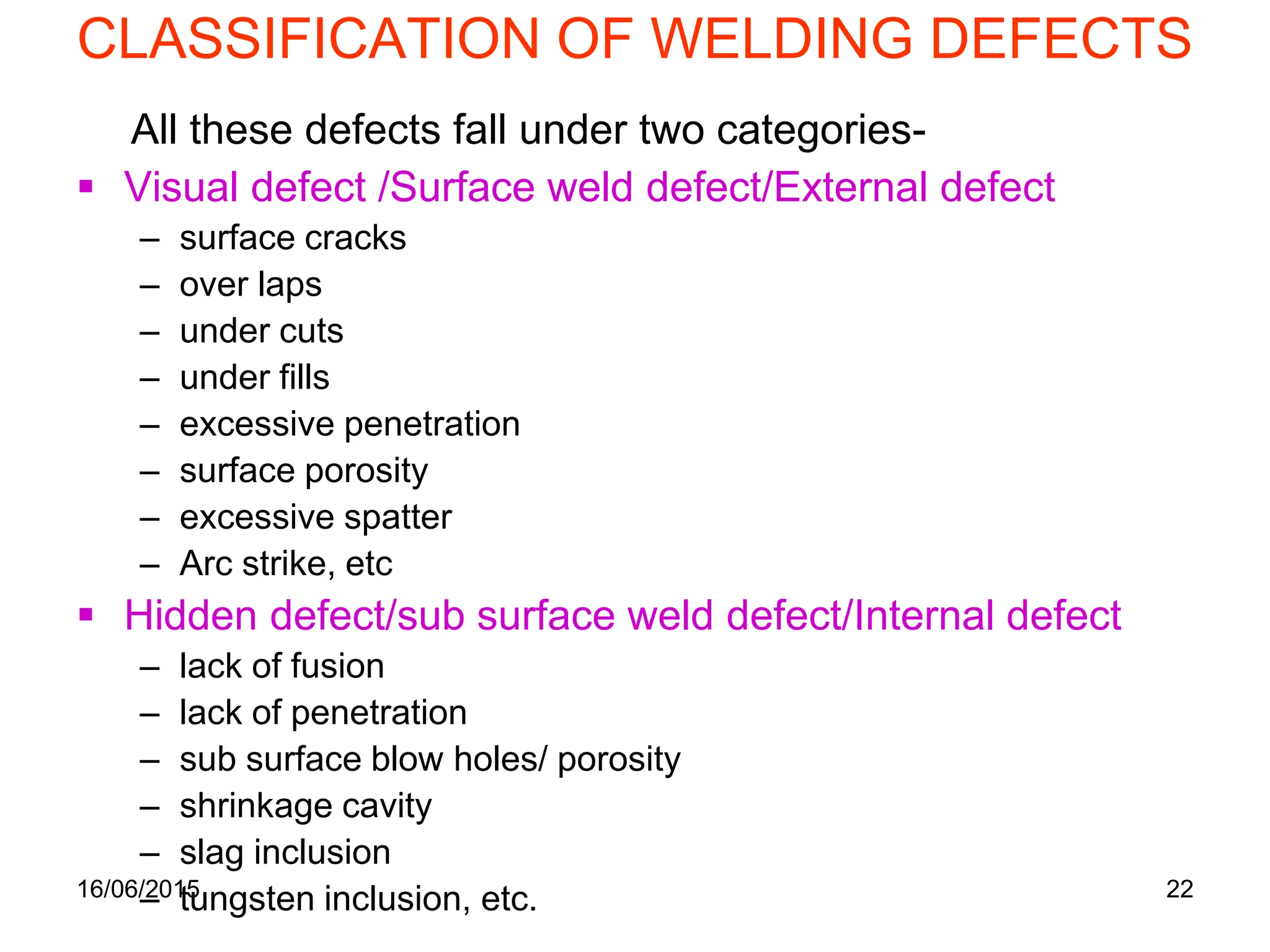 TYPES OF WELDING DEFECTS AND HOW TO PREVENT | PDF
