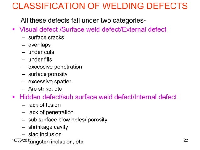 TYPES OF WELDING DEFECTS AND HOW TO PREVENT | PDF