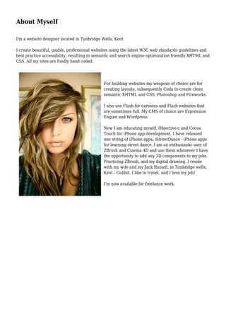 About Myself | PDF