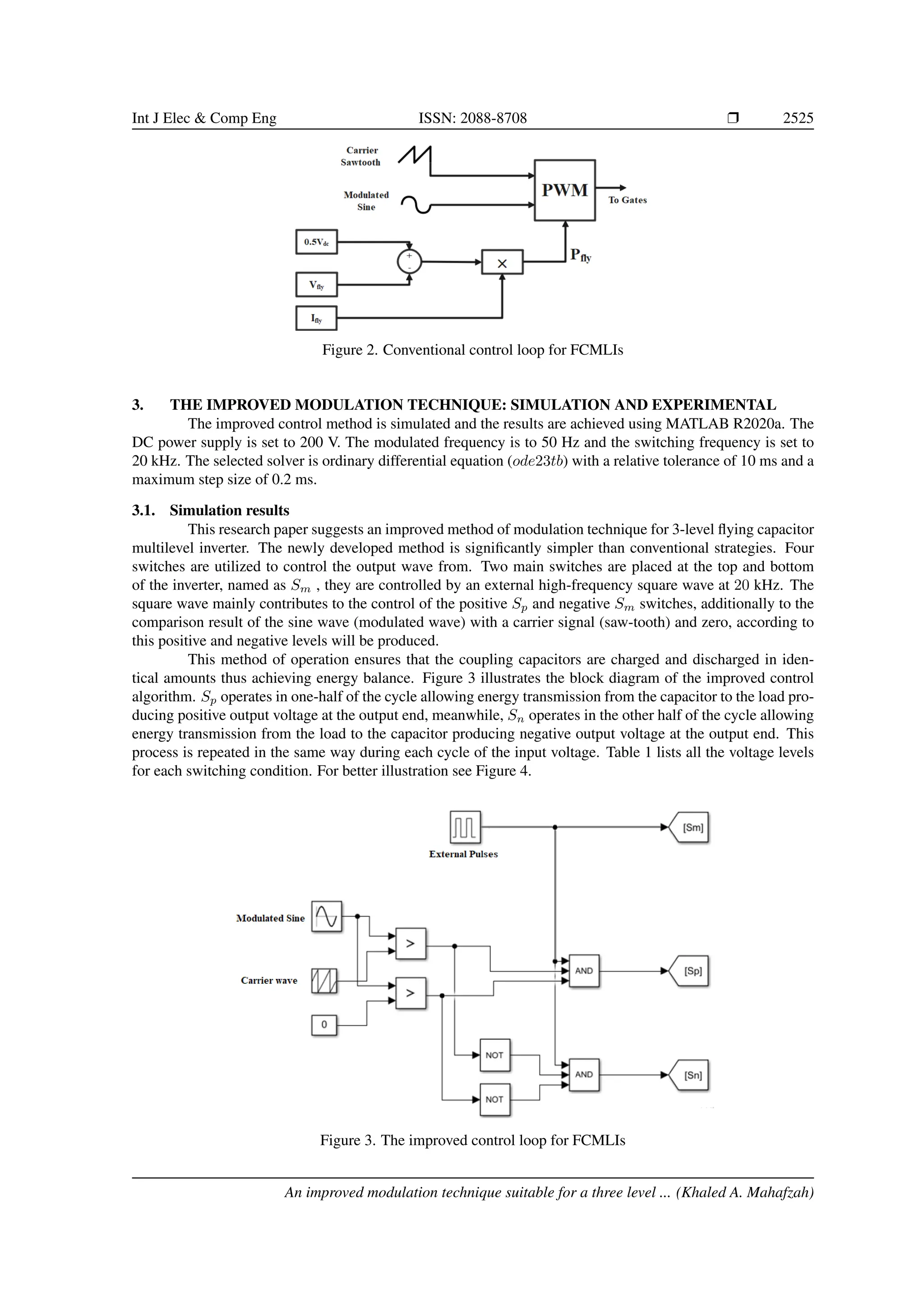 An improved modulation technique suitable for a three level flying capacitor multilevel inverter ...