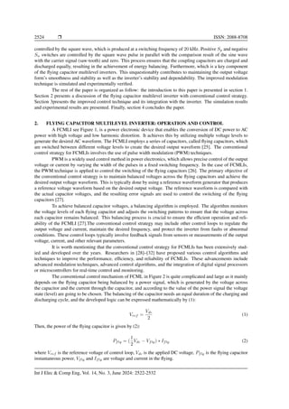 An improved modulation technique suitable for a three level flying ...