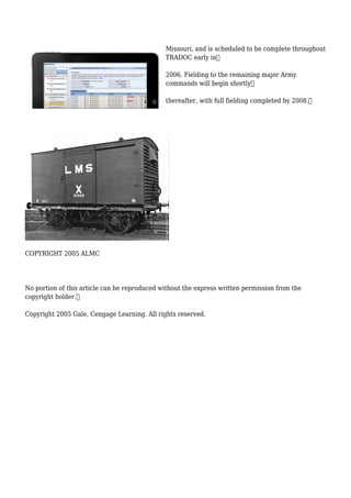 TRADOC implements learning management system. | PDF