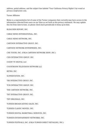 CNN Privacy Statement - CNN.com