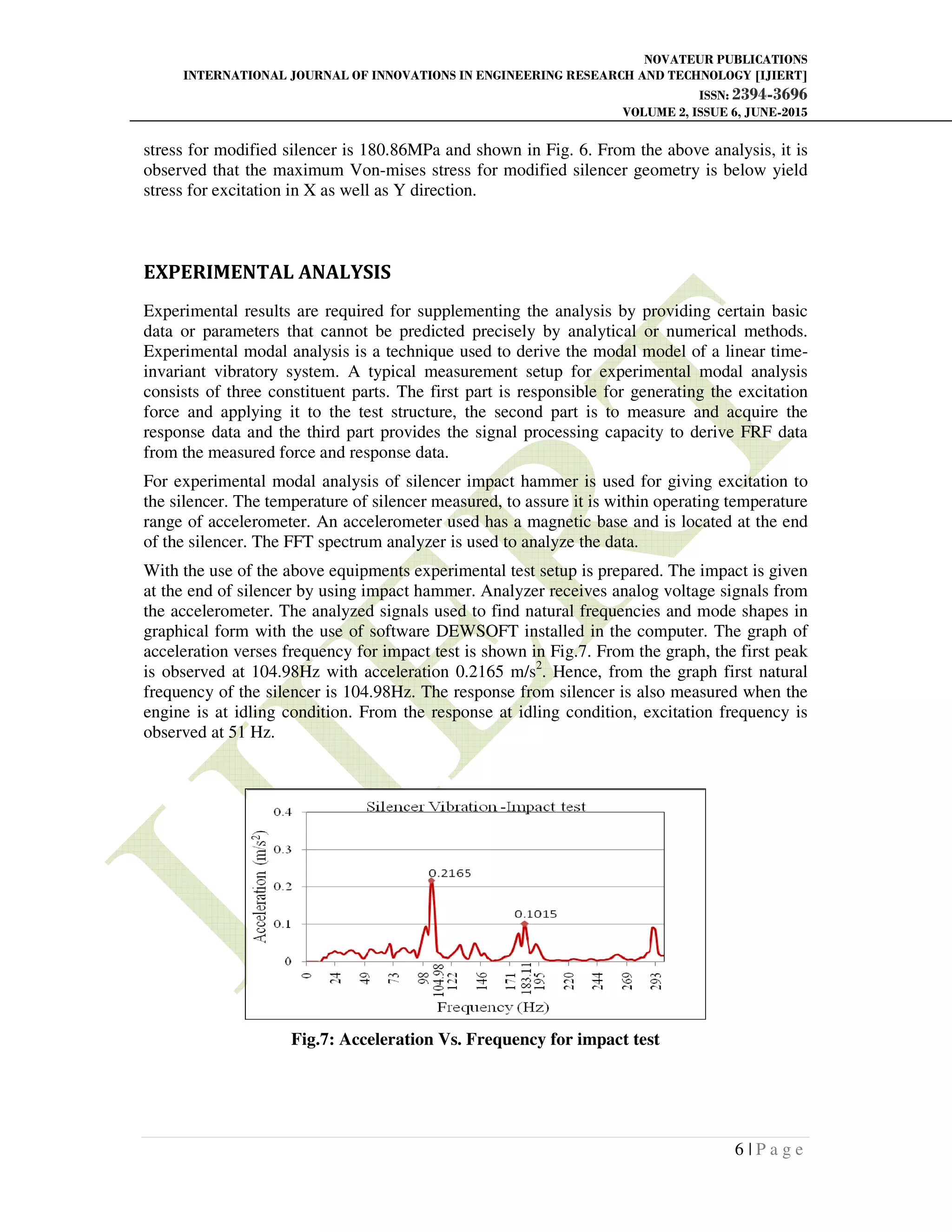 VIBRATION ANALYSIS OF AN AUTOMOTIVE SILENCER | PDF
