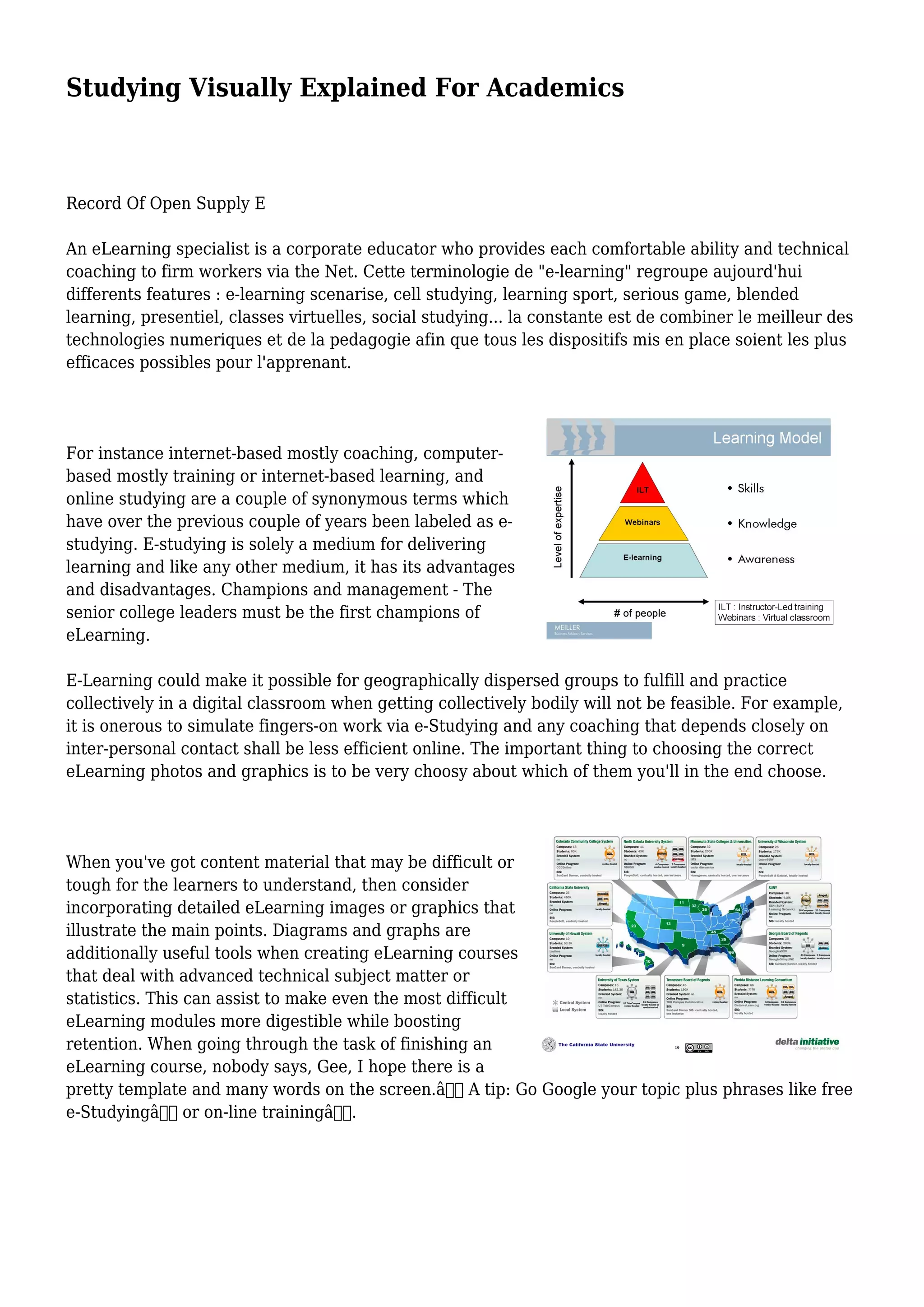 Studying Visually Explained For Academics | PDF | Online Education ...