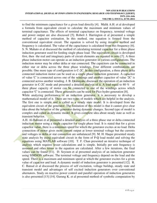 REVIEW OF LITERATURE ON INDUCTION GENERATORS AND CONTROLLERS FOR PICO ...