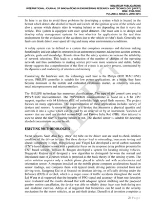 DRUNKEN DRIVE PROTECTION SYSTEM | PDF