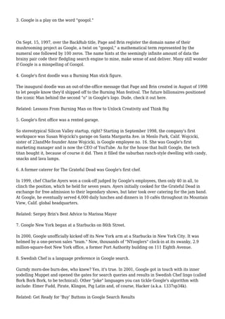 11 Things You Might Not Know About Google | PDF