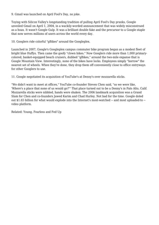 11 Things You Might Not Know About Google | PDF