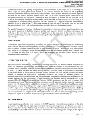 INCREASING THE THROUGHPUT USING EIGHT STAGE PIPELINING | PDF