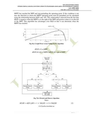 MAXIMUM POWER POINT TRACKING METHODS OF PV SYSTEM | PDF