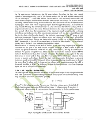 MAXIMUM POWER POINT TRACKING METHODS OF PV SYSTEM | PDF