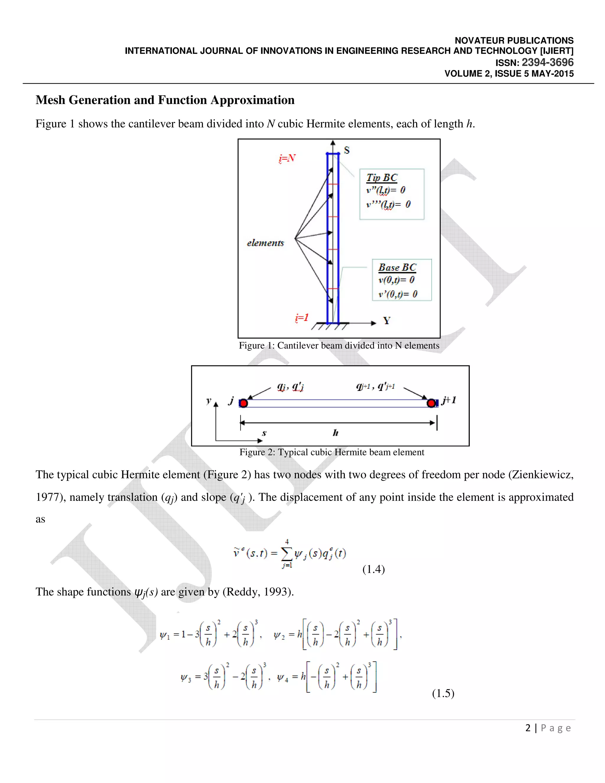 Study of numerical algorithm used to solve the equation of motion for the planar flexural forced ...