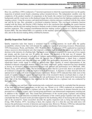 A study of the Quality Inspection Task | PDF