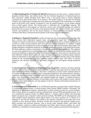 A Review of Vibration of a cantilever Beam | PDF