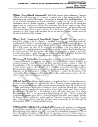 A Review of Vibration of a cantilever Beam | PDF