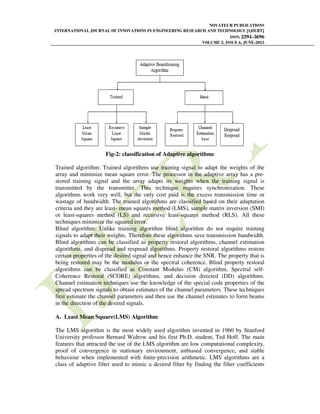 SIMULATIONS OF ADAPTIVE ALGORITHMS FOR SPATIAL BEAMFORMING | PDF
