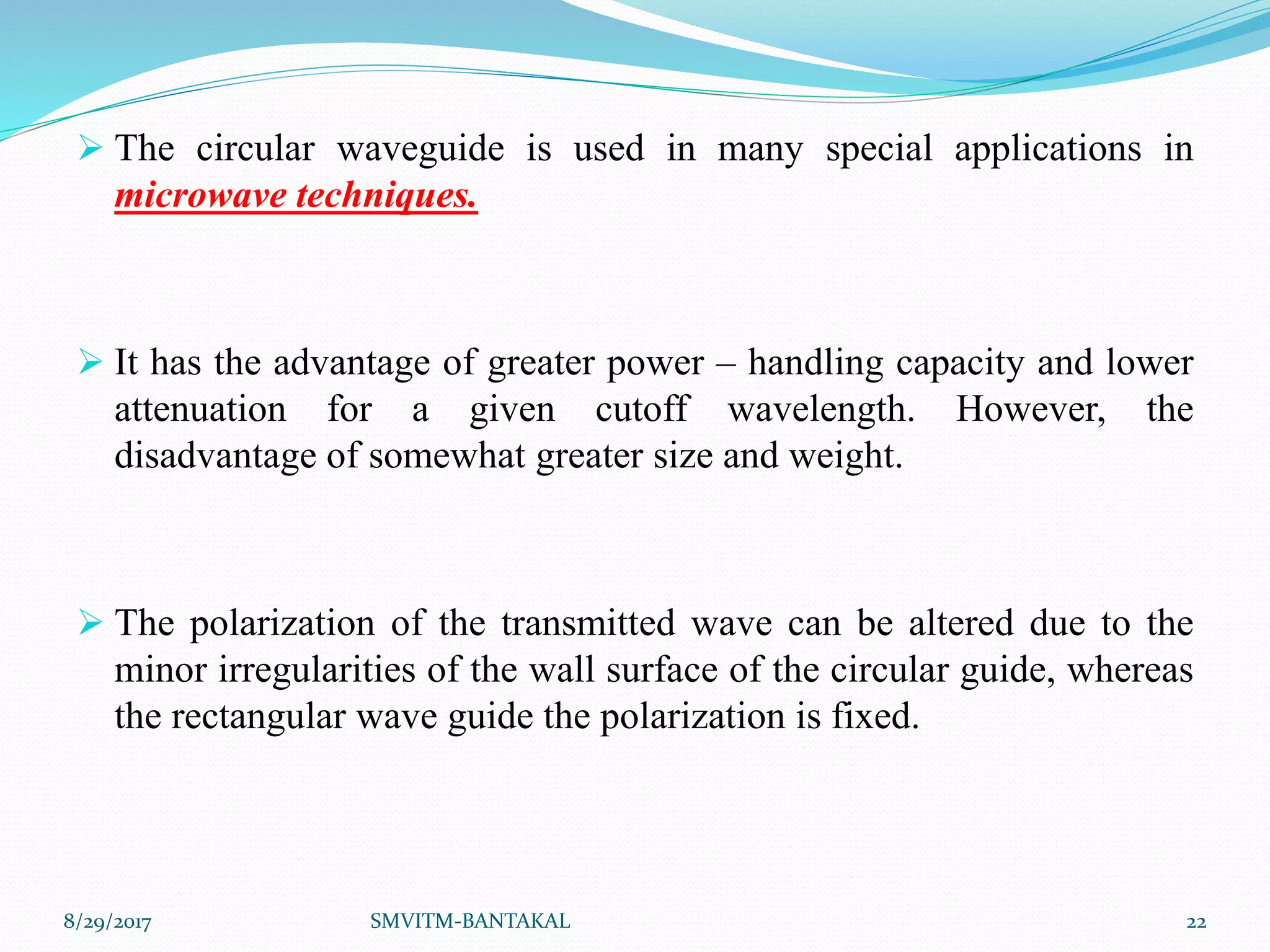 waveguides-ppt | PPTX | Physics | Science