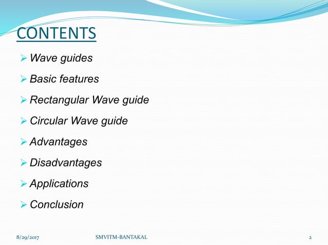 waveguides-ppt | PPTX | Physics | Science