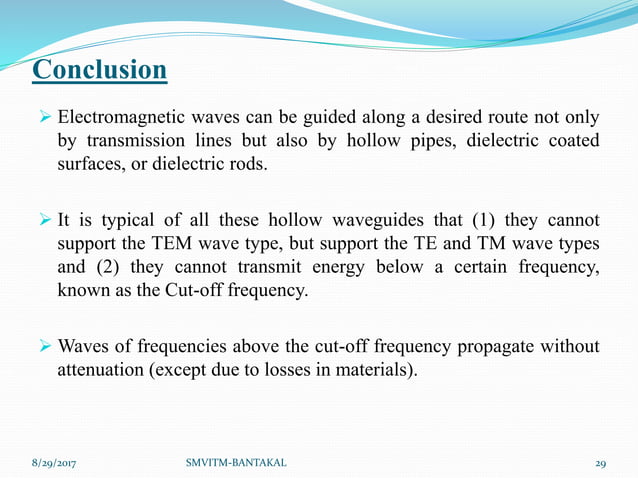 waveguides-ppt | PPTX | Physics | Science