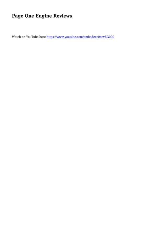 Page One Engine Reviews | PDF | Entertainment