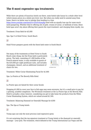 The 8 most expensive spa treatments | PDF