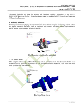 FEA OF A CRANKSHAFT IN CRANK-PIN WEB FILLET REGION FOR IMPROVING ...