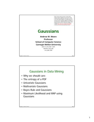 Gaussians | PDF
