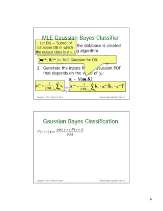 Gaussian Bayes Classifiers | PDF